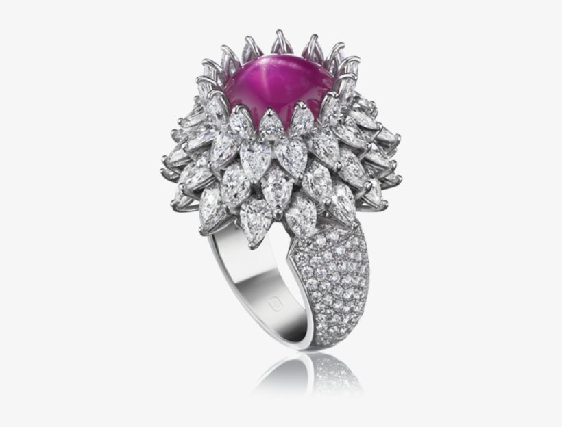 Harry Winston Star Ruby - Harry Winston Cocktail Rings PNG Image ...