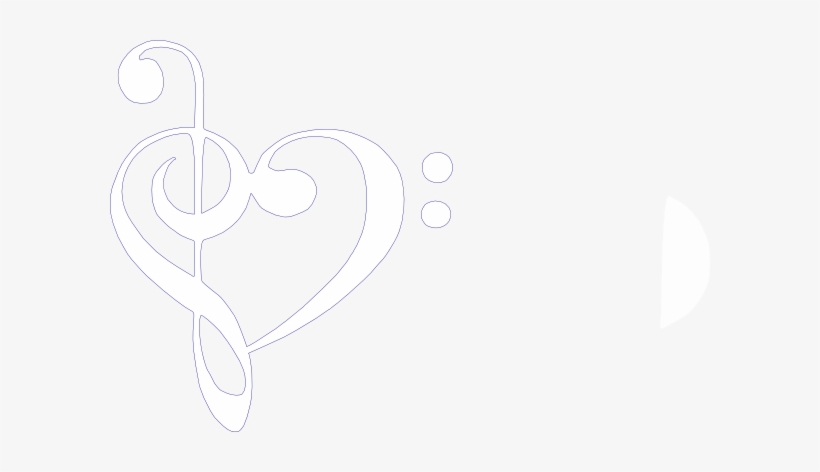 Treble Clef Heart Transparent