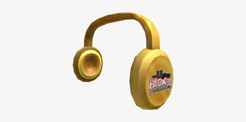 Download Golden Headphones Of Virtual Bloxcon Game Contest - Roblox ...