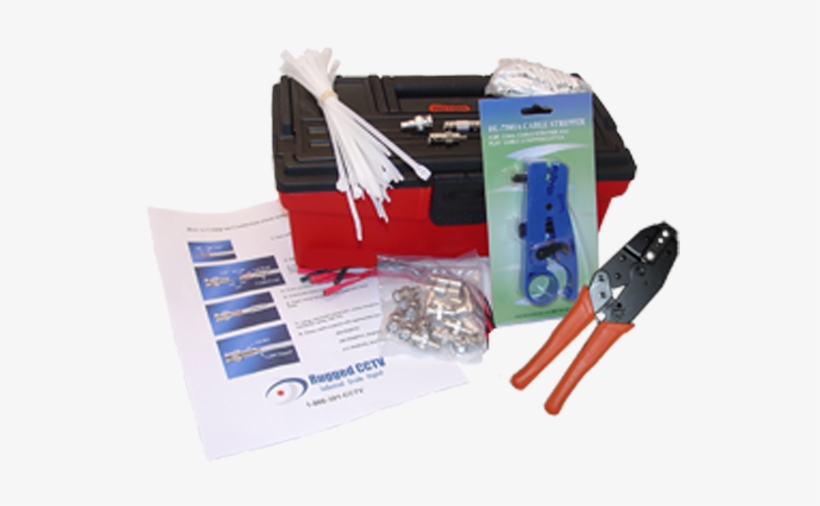Coax Tool Kit - Cctv Camera Installation Tools PNG Image | Transparent ...
