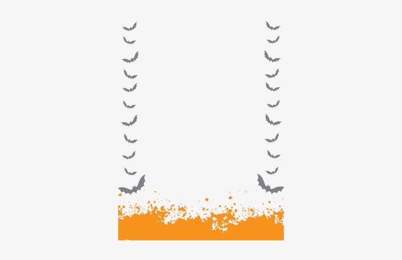 Download Halloween Frame Border With Bats - Picture Frame | Transparent ...