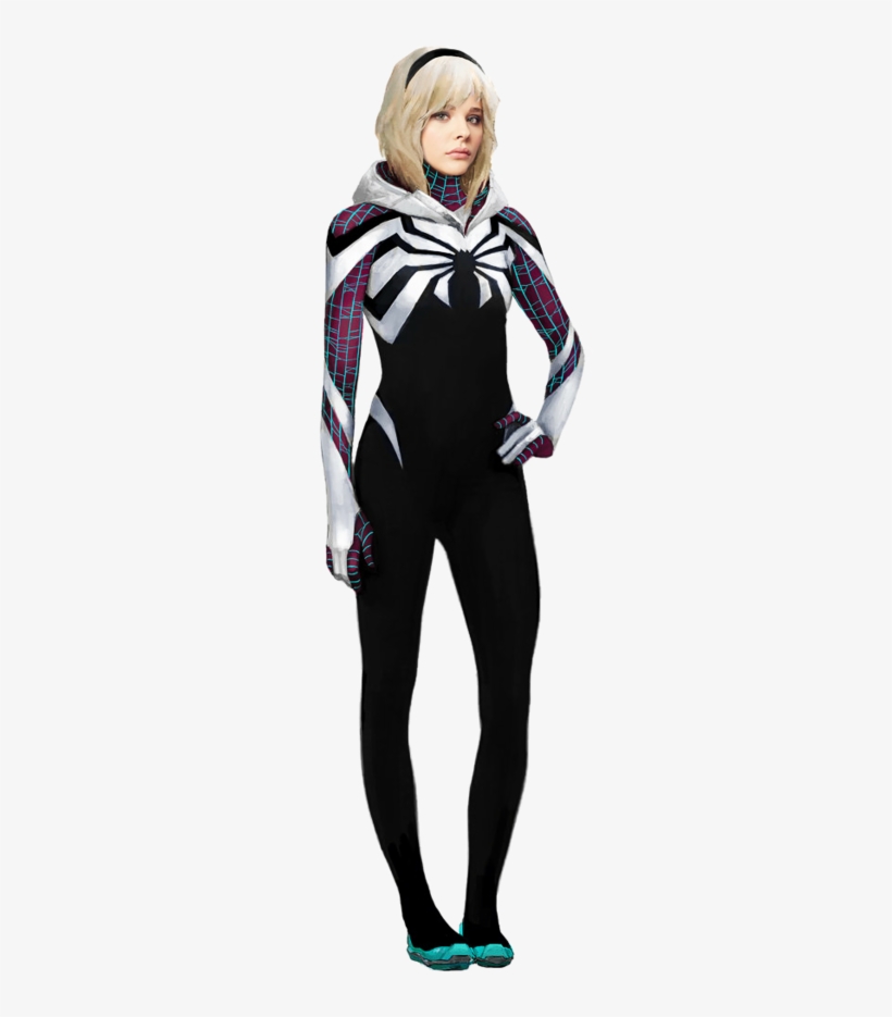 Spider Gwen By Hb-transparent - Spider Gwen Suit Comic PNG Image ...