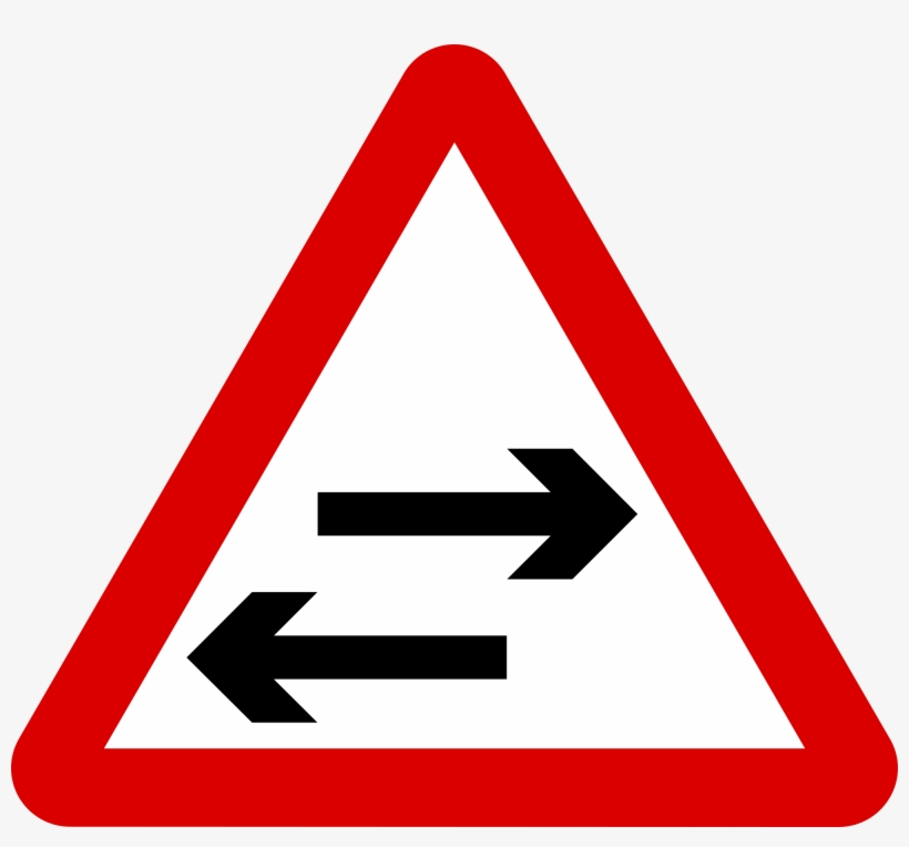 Open - Two Way Road Signs PNG Image | Transparent PNG Free Download on ...