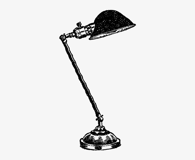 Digital Stamp Design - Black Clipart Lamp PNG Image | Transparent PNG ...