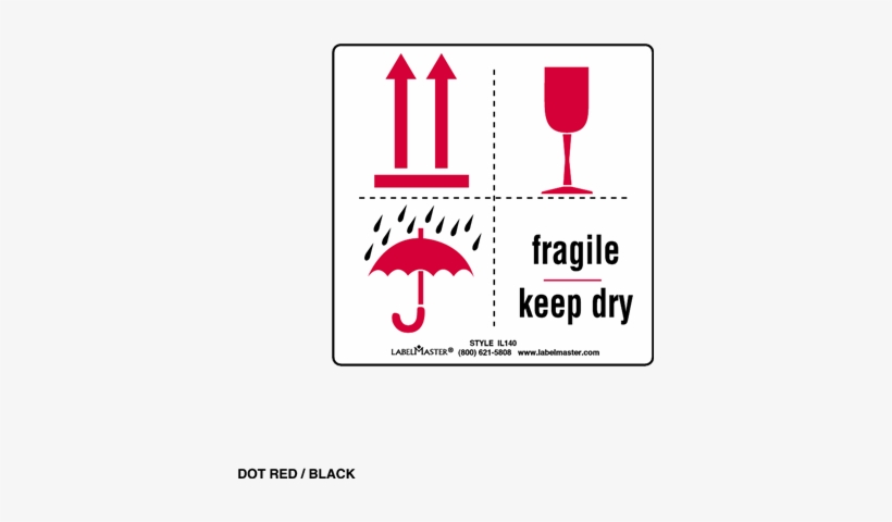 Download Fragile Keep Dry Label, Paper, 4" X 4" - Fragile Keep Dry ...