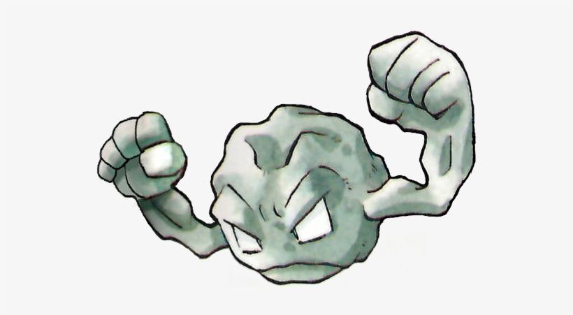 Download Geodude Pokemon Red And Green Official Art - Pokemon Geodude ...