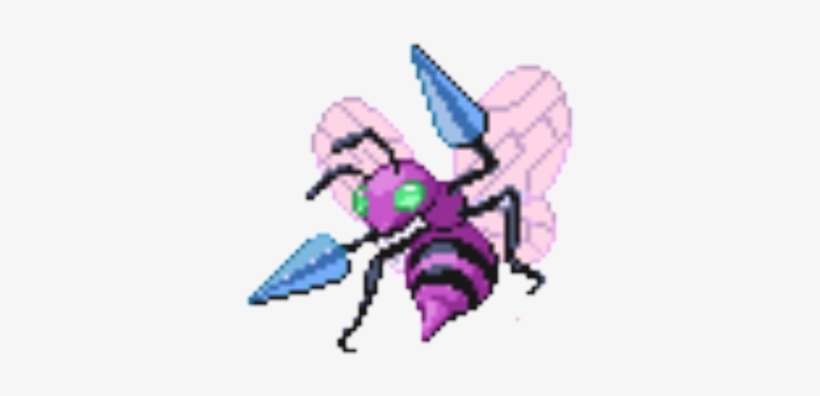 Barney Beedrill - Minecraft Pixel Art Weedle PNG Image | Transparent ...