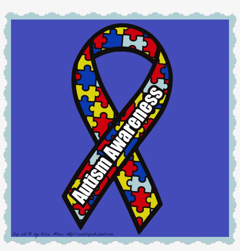 Autism Awareness Ribbon Clip Art