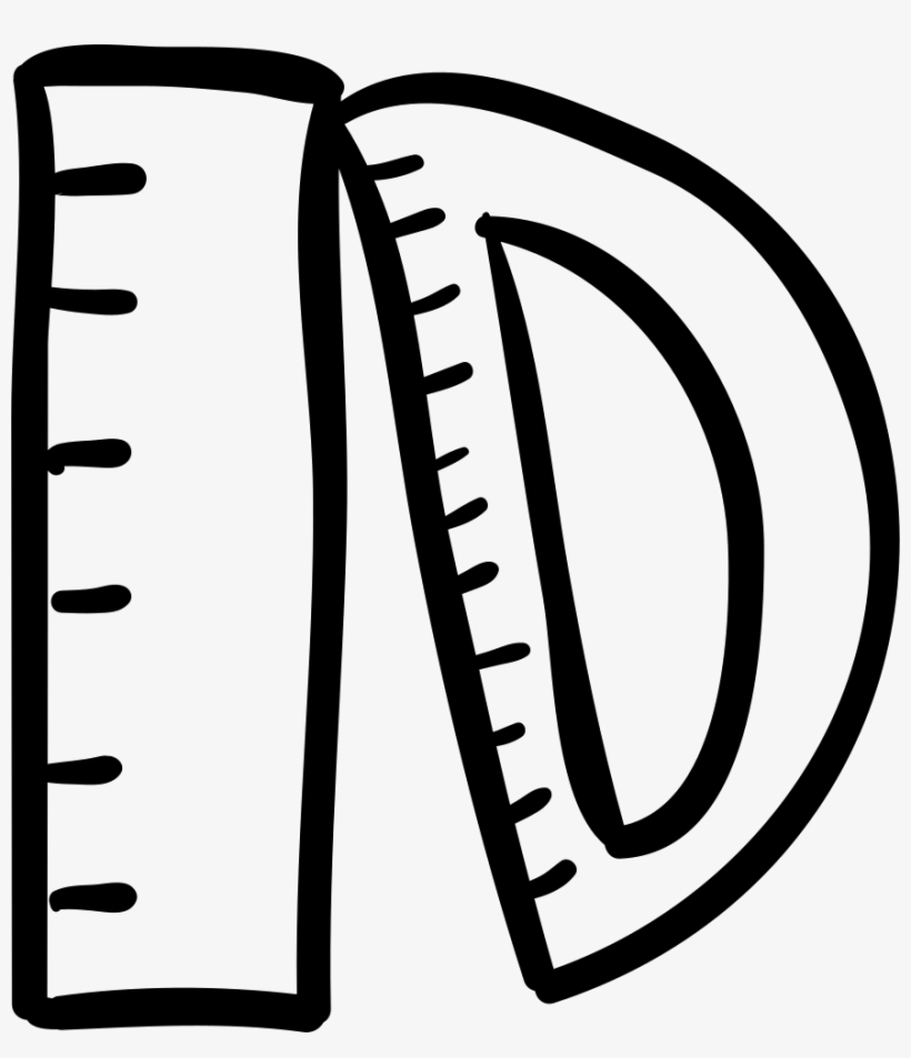 Rulers Hand Drawn Education Tools Comments - Hand Drawn Ruler Png PNG ...