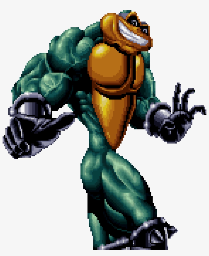 Zitz As He Appears In Sprite Form - Battletoads Zitz Png PNG Image ...