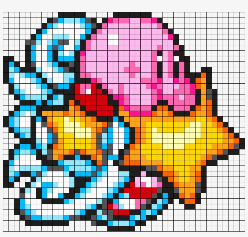 Kirby Star Rider Perler Bead Pattern / Bead Sprite - Kirby Super Star ...