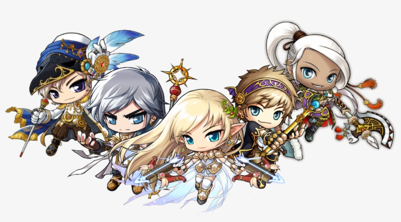 Maplestory-heroes - Mercedes Aran Phantom Luminous Evan PNG Image ...