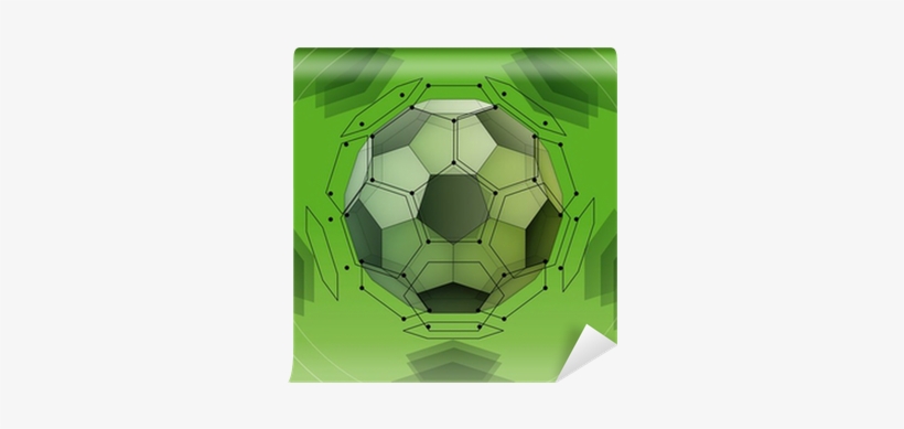 Transparent Truncated Icosahedron Wall Mural • Pixers® - Truncated ...