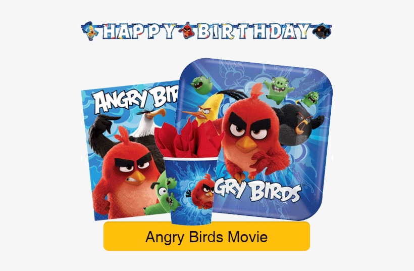 Licensed Characters - 8 Angry Birds Party Paper Plates PNG Image ...