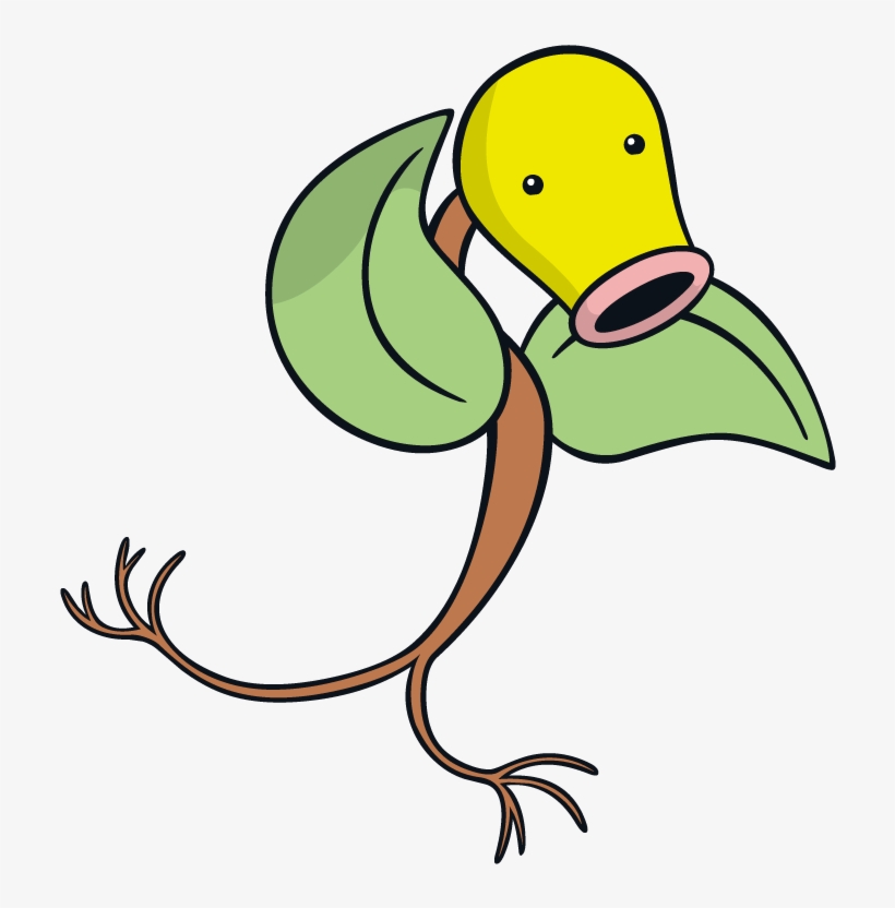 Bellsprout Pokemon Character Vector Art - Shiny Bellsprout PNG Image ...
