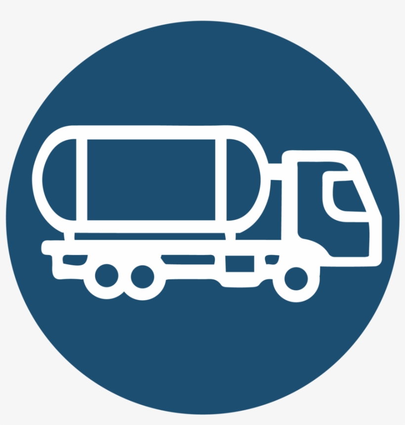 Waste Transport Icon - Round Blue Gallery Icon PNG Image | Transparent ...