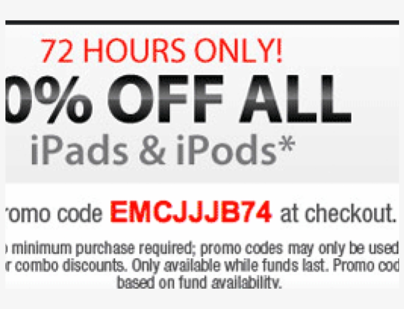 10% Off Apple Ipad And Ipod Is Hot Early Black Friday - Ipod Touch PNG ...