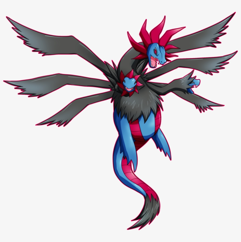 Shiny Hydreigon Pokédex PNG Image | Transparent PNG Free Download on ...