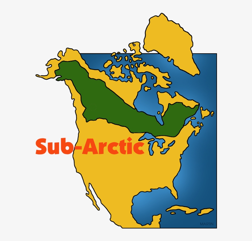 Arctic Clipart Martin - Subarctic Map PNG Image | Transparent PNG Free ...