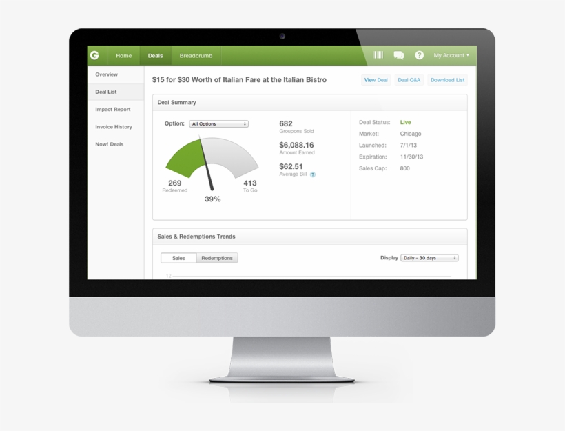 Groupon Merchant Dashboard PNG Image | Transparent PNG Free Download on ...