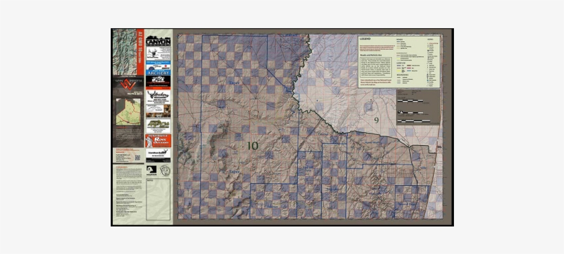 Flatline Topographical Map, Az Hunting Unit 10 East - Topographic Map ...