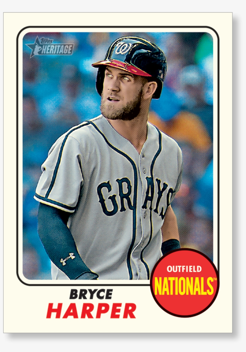 Bryce Harper 2017 Topps Heritage Baseball Throwback - Cubs 2017 Topps ...