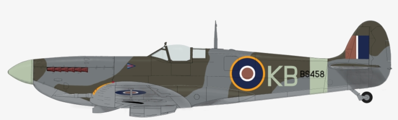 Download Profile Depicting Spitfire F Ix Bs458 'kb' At North - Wwii ...