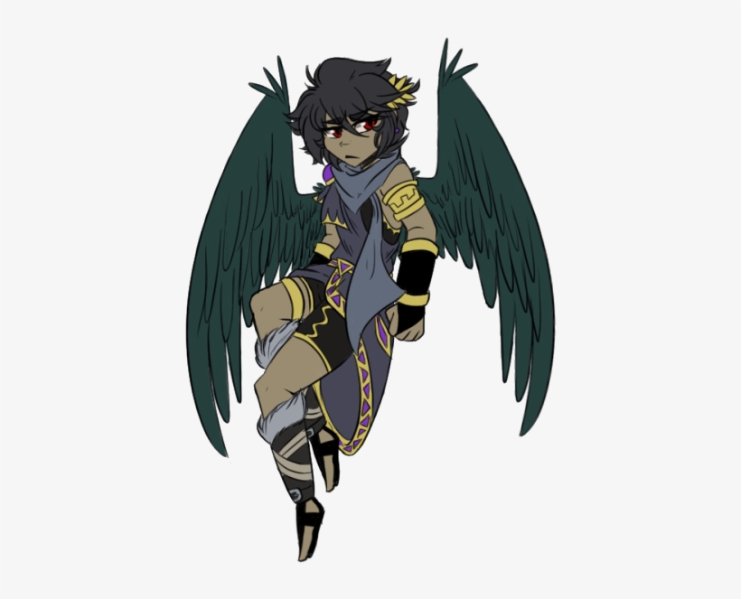 A Tiny Transparent Dark Pit That I Drew Out Of Sheer - Cartoon PNG ...