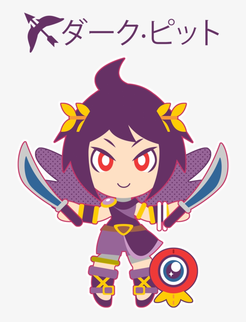 Chibi Dark Pit By Itachi-roxas On Deviantart - Dark Pit Art Chibi PNG ...