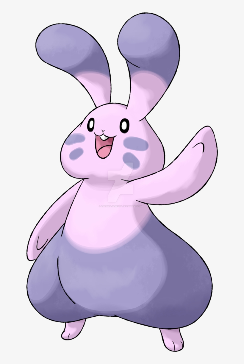 Gummpluff Squashy Fakemon Waving Fakemon Png Fat Sneasel - Fakemon ...