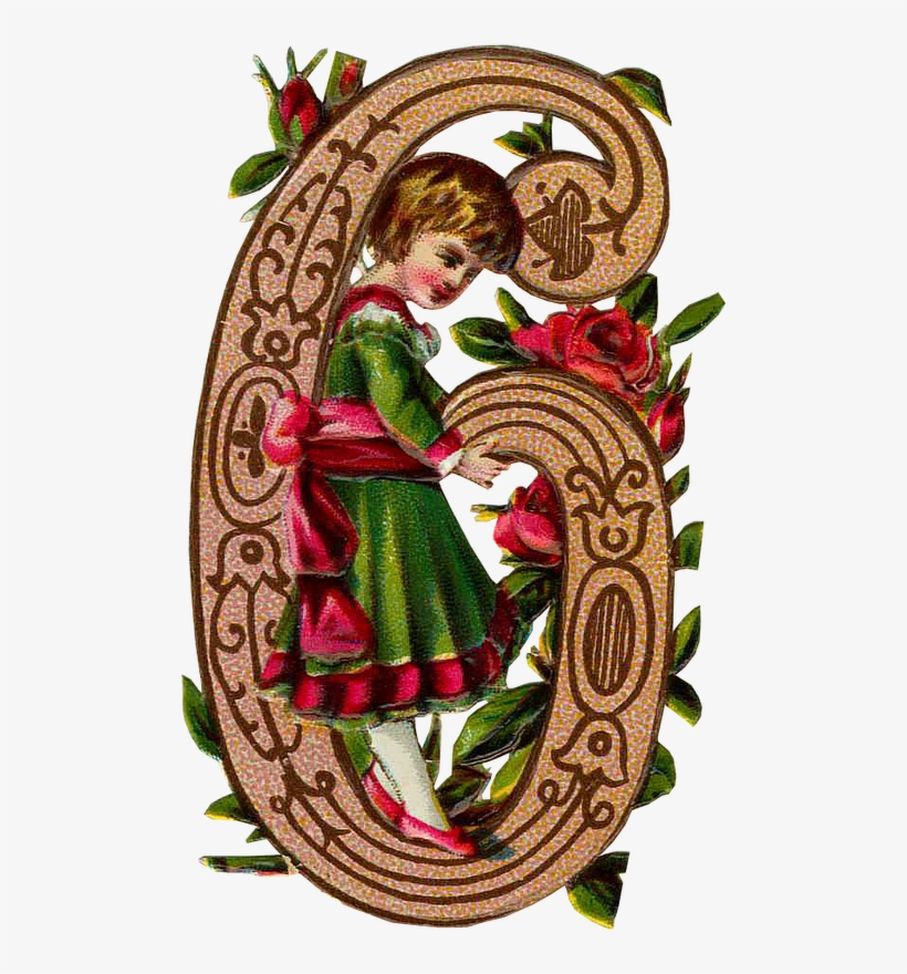 Victorian Die Cut - Vintage Numbers PNG Image | Transparent PNG Free ...