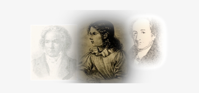 The Protagonists Are Beethoven, Goethe And, “between” - Human PNG Image ...
