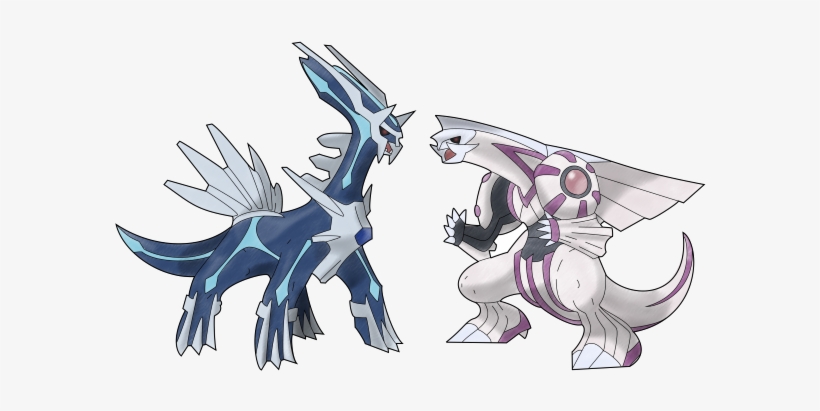 Dialga And Palkia From Pokemon Diamond And Pearl - Pokemon Palkia PNG ...