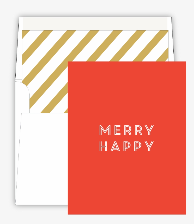 Download Bright Red Folded Holiday Card - Envelope | Transparent PNG ...
