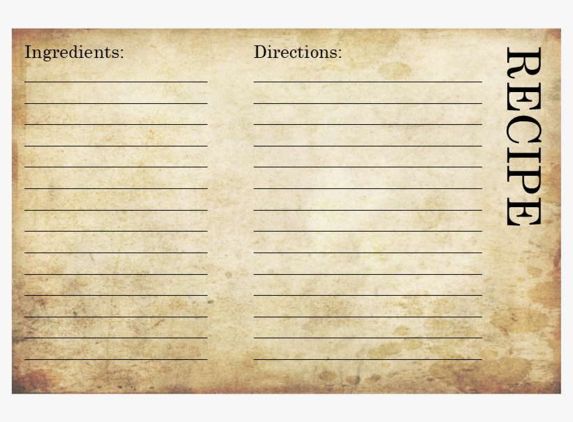Recipe Card Png
