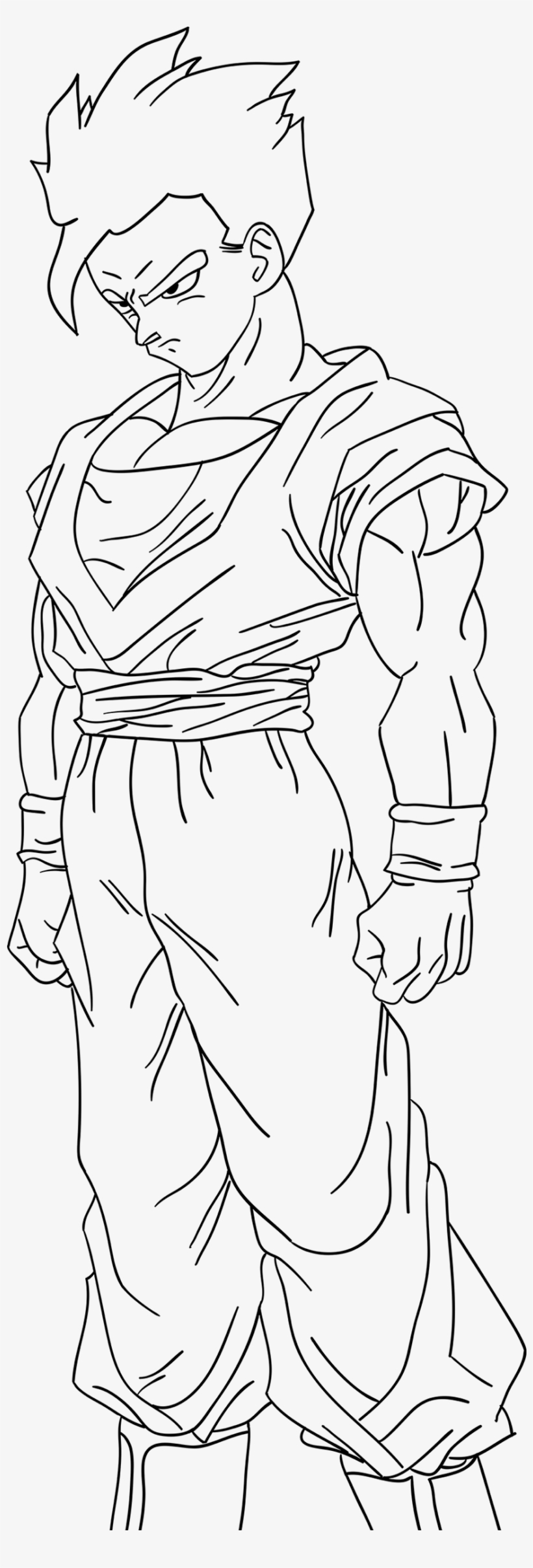 Download Future Gohan Coloring Pages - Dbz Drawings Gohan Mystic ...