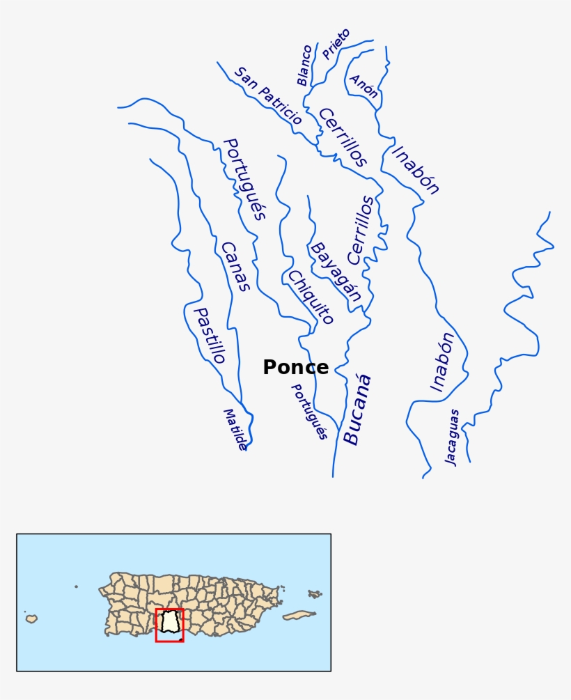 Download Map Showing The Location Of Río Blanco Among The Other - Maps ...