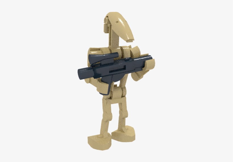 Battle Droid Render - Machine Gun PNG Image | Transparent PNG Free ...