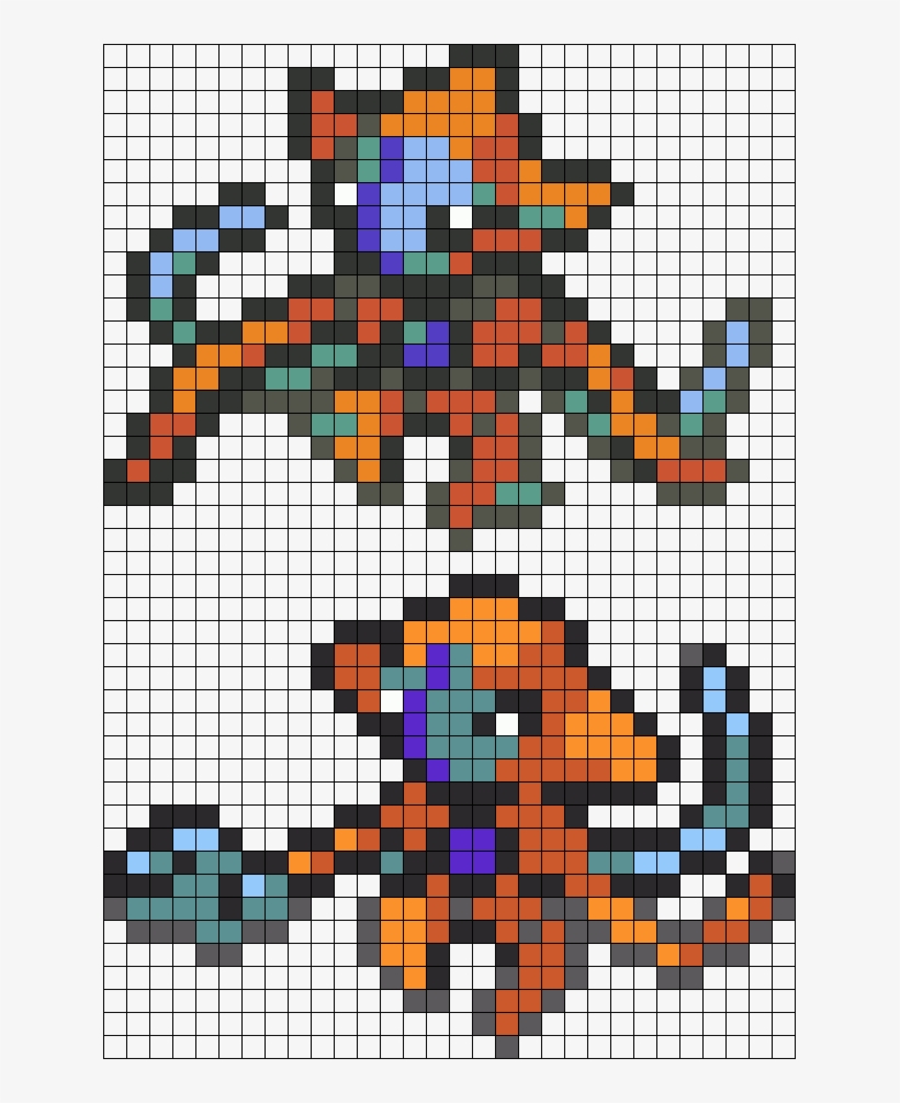 Download Deoxys Sprites Perler Bead Pattern / Bead Sprite - Pixel Art ...