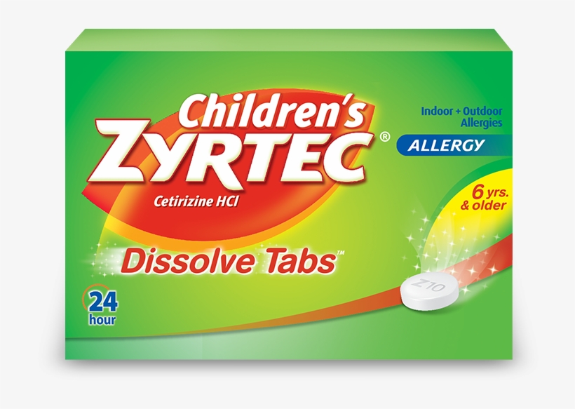Use Only As Directed - Children's Zyrtec Dissolve Tabs PNG Image ...