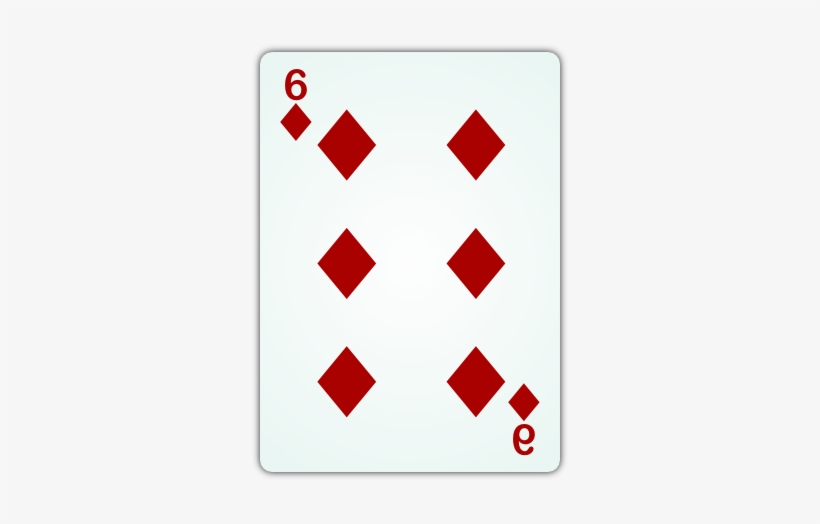 05 Jul 2010 - 6 Of Diamonds Playing Card PNG Image | Transparent PNG ...