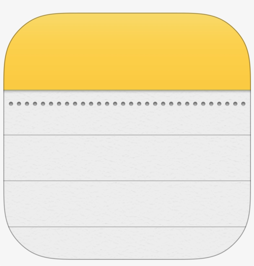 Download Ios 8 Notes Icon | Transparent PNG Download | SeekPNG
