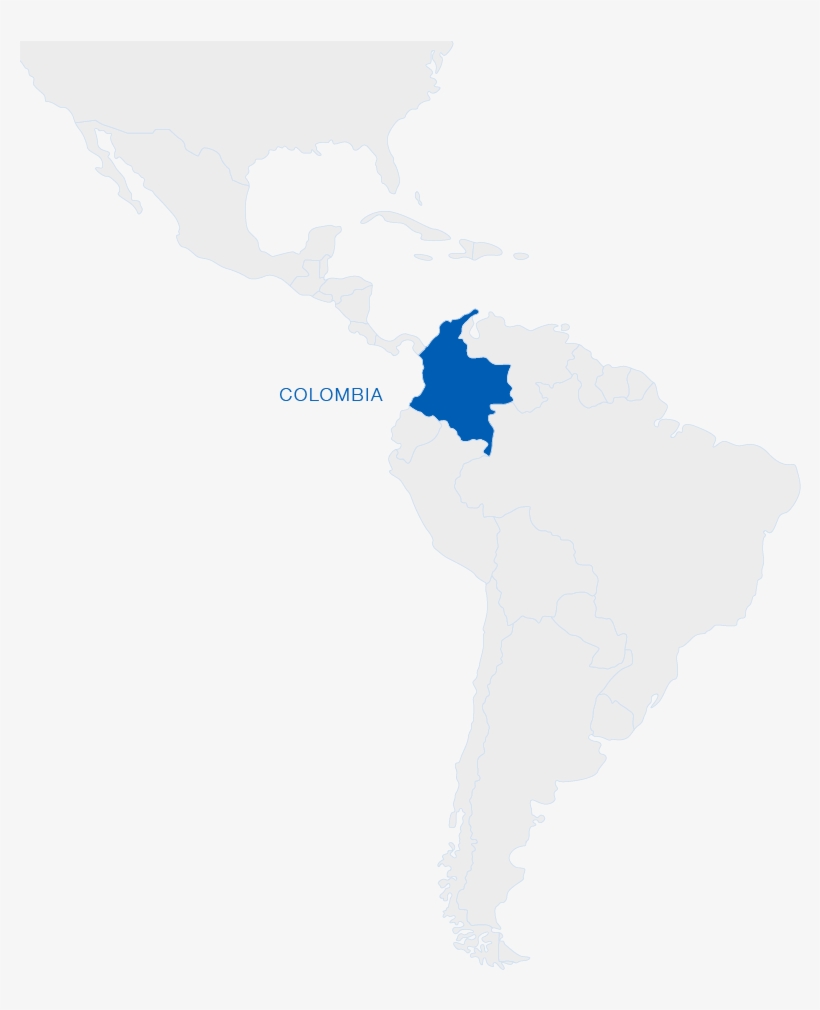 Facts About Colombia - Blank Map Of The World Subdivisions PNG Image ...