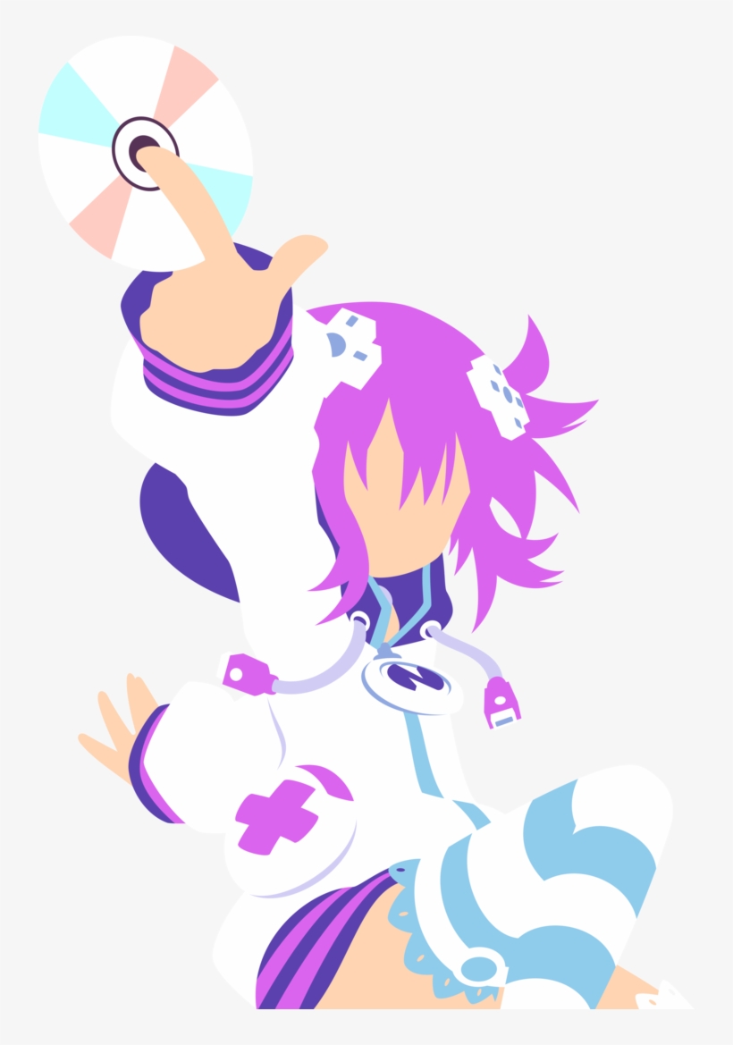 Hyperdimension Neptunia Neptune Minimalist PNG Image | Transparent PNG ...
