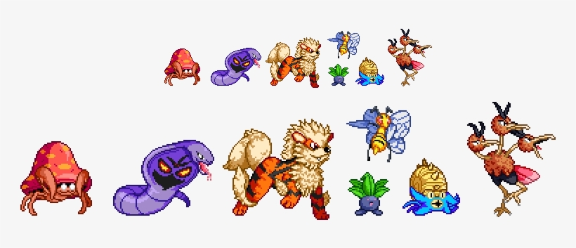 Art7 Kanto-pokémon Sprites - Pokémon PNG Image | Transparent PNG Free ...