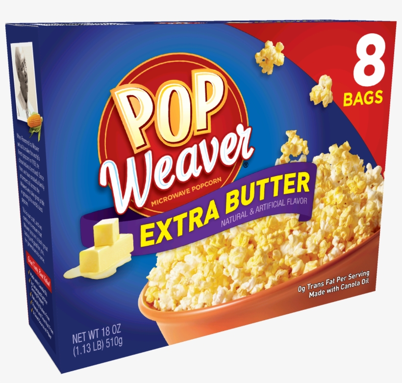 Pop Weaver Extra Butter - Pop Weaver Microwave Extra Butter Popcorn 24 ...