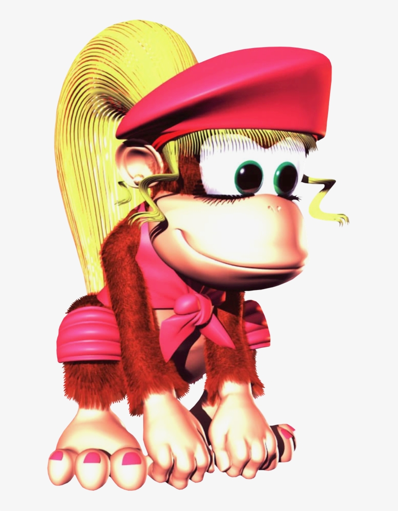 Dixiedkc2 - Dixie Kong Donkey Kong Country 2 PNG Image | Transparent ...