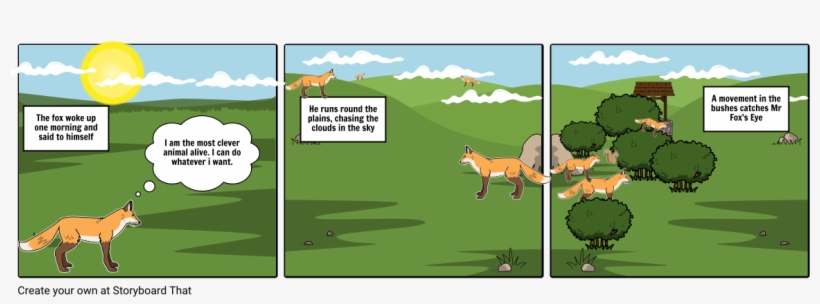 The Fox And The Goat - Cartoon PNG Image | Transparent PNG Free ...