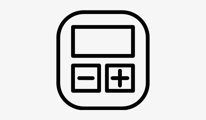Calculator Plus Minus Signs Vector - Calculadora Suma Y Resta PNG Image ...