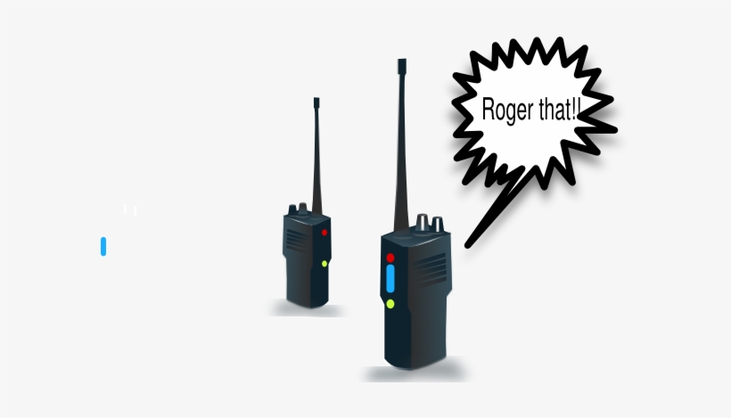 Roger That Closer Clip Art - Walkie Talkie Roger Over PNG Image ...